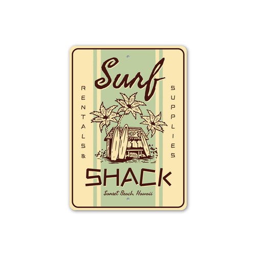 Surf Shack Rentals And Supplies Beach House Signs | eBay