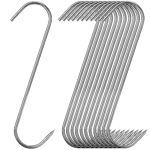 12 Pack 8 Inch Stainless Steel Meat Hanging Hooks for Smoking Grilling ...