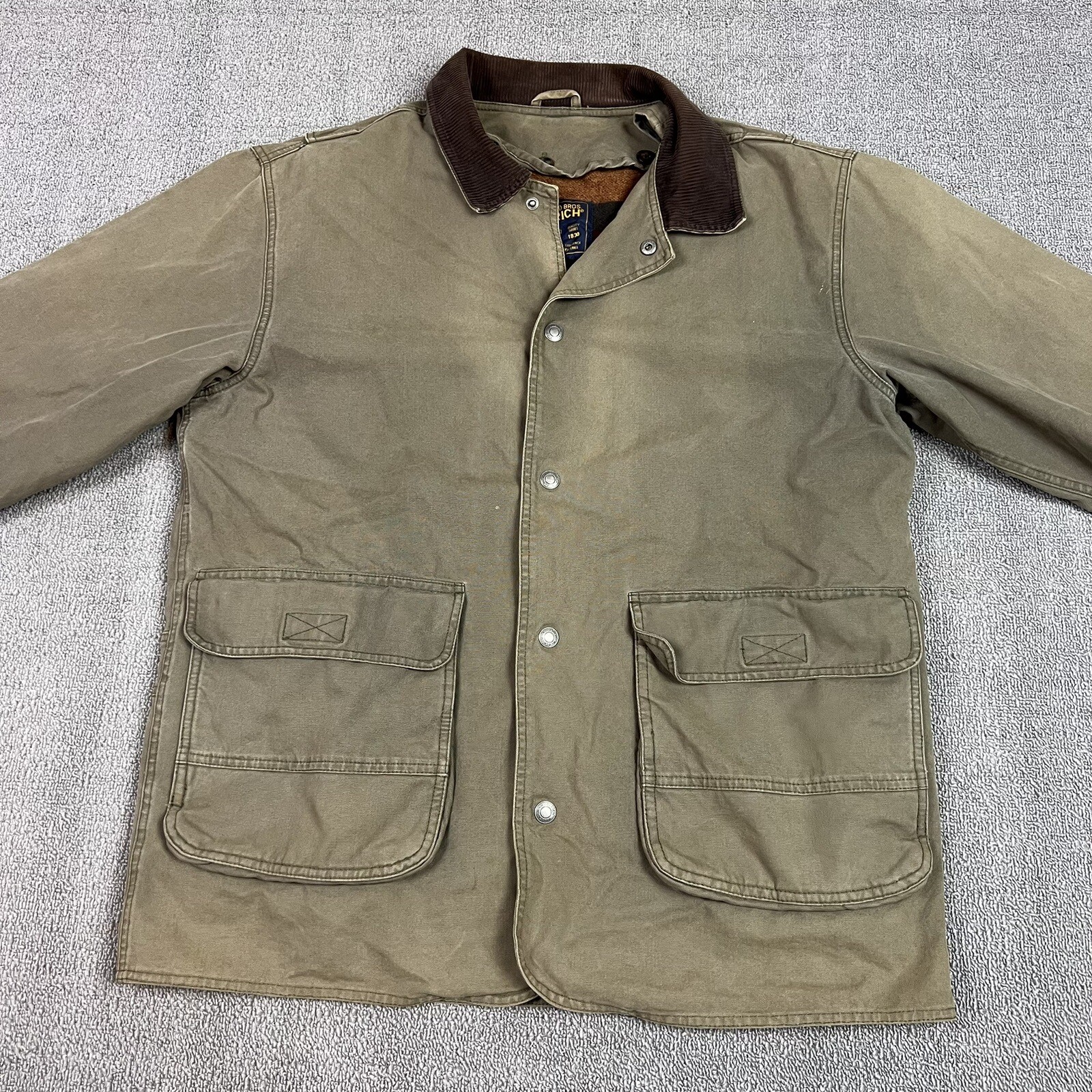 Vintage 90's Woolrich Barn Chore Jacket Hunting Aztec… - Gem