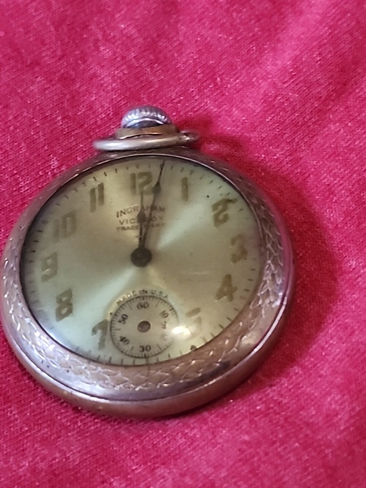 Unique Ingraham Viceroy Trademark Vintage Mechanical Wind Up Pocket ...