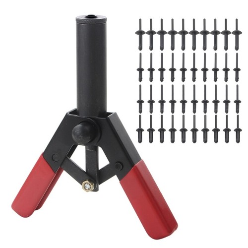 Heavy Duty Riveting Set Plastic & Metal Rivet Tool set for Maintenance ...
