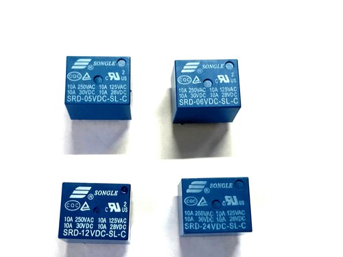 Mini Power Relays 3V 5V 6V 9V 12V 24V 48V DC Coils - 10A SPCO/SPDT ...