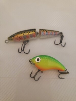 2pc Double Jointed Lure Rainbow Trout ︎BASS & Strike King Bitsy Pond Minnow | eBay
