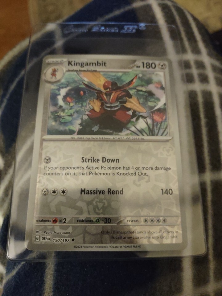 150/197 Kingambit Reverse Holo Card SV03 Obsidian Flames Pokemon TCG | eBay