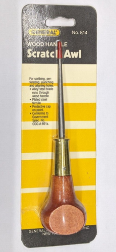 General Wood Handle Scratch Awl No. 814 USA | eBay