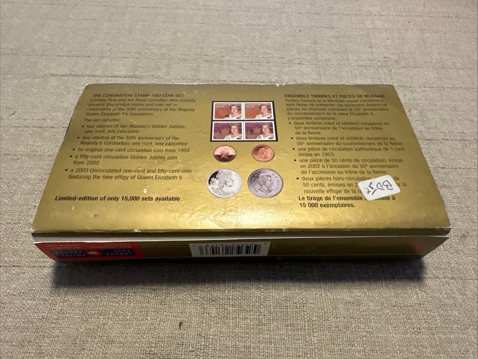 2003 Canada Queen Elizabeth II Coronation Stamp and Coin Set 1953 ...