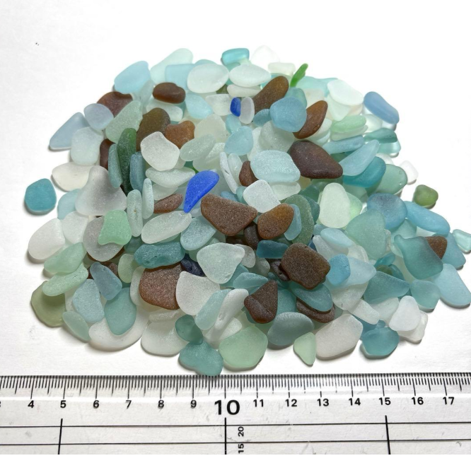 japanese sea glass Surf-Tumbled small mix color 200g | eBay
