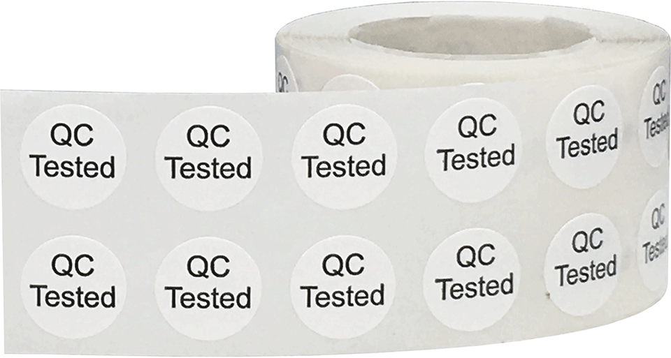Quality Control QC Tested Stickers | 0.5" Inch Round | 1000 Pack | eBay
