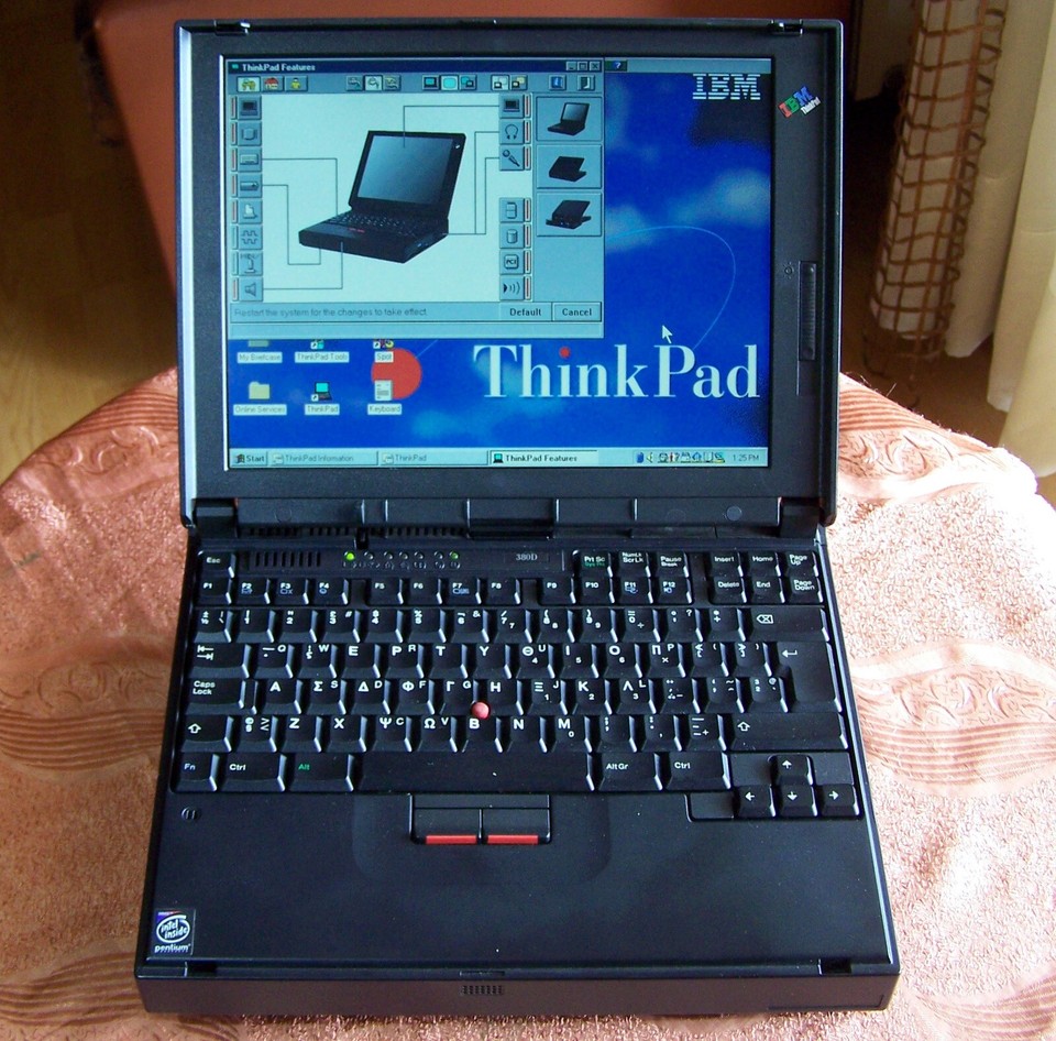 Win 95 IBM ThinkPad 380D Intel Mmx 150MHz 2GB HD-ΝΟ 360cs 770c 701c 600 ...