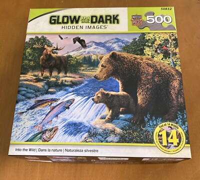 Masterpieces 500 Piece Puzzle Glow in the Dark 'Into the Wild" - Open ...