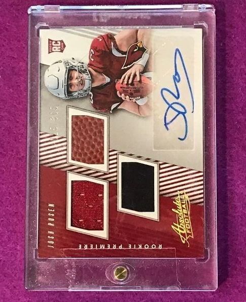 JOSH ROSEN Auto Rookie 2018 Panini Absolute #152 (25/365)^ | eBay