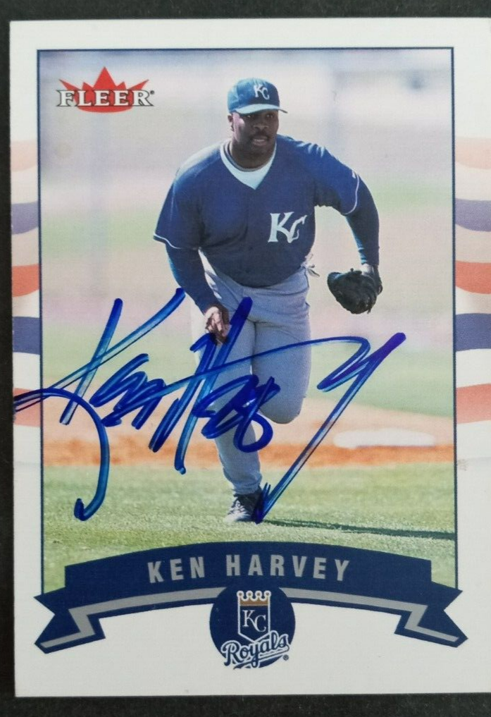 2002 Fleer SIGNED: Ken Harvey, ROYALS #55 | eBay
