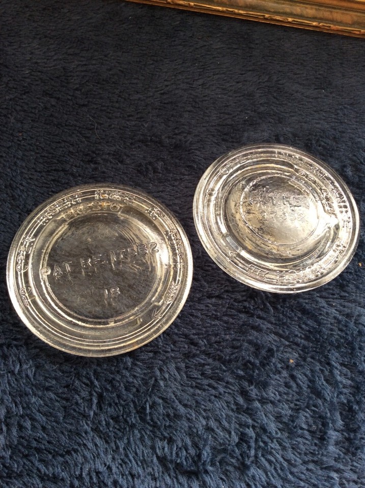 Vintage Glass Ball Atlas Jar Lids Glass Canning Jar lot of 6 | eBay