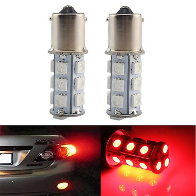 #1156 18SMD Red LED Park Parking Tail Light Turn Signal Reverse Lamp ...