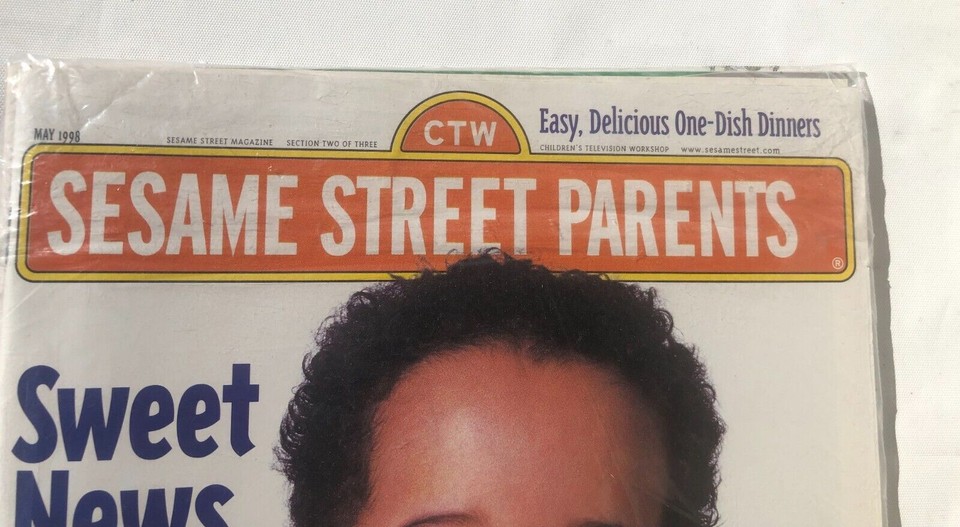 Vintage CTW Sesame Street Magazines/Parents 1998 May Lot of 3 Sections ...