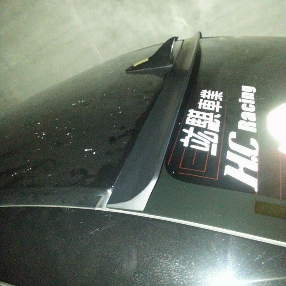 Flat Black 284L Type Rear Roof Spoiler Wing Fits 2009~2013 Lincoln MKS ...