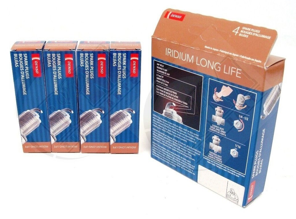 DENSO IRIDIUM LONG LIFE Spark Plugs SXU22HCR11S 3461 Set of 4 | eBay