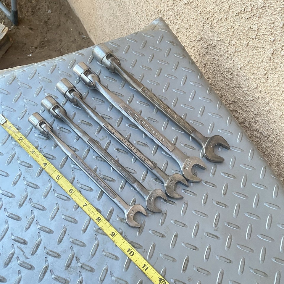 5 Craftsman =V= Flex Head Swivel Socket Wrench Set Saltus 3/4,11/16,5/8 ...