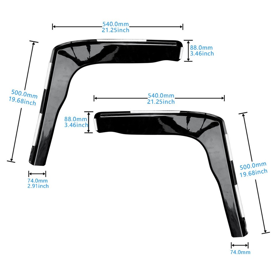 Wind Deflectors for Ford Transit/Tourneo Connect MK1 2002-2013 2pc Set ...