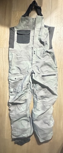 Quicksilver Men’s Snow Bibs Size Large Camo Green Snowboarding Burton ...