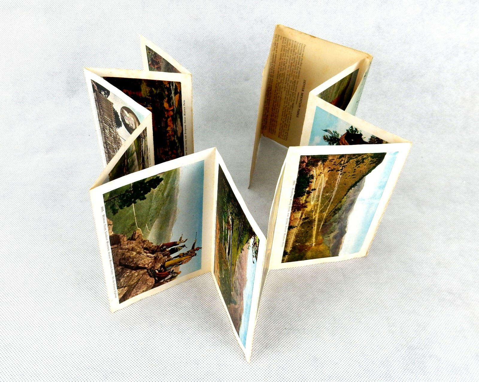 Mountain Parks of Denver Colorado Fold-out Postcard Book, Collectible ...