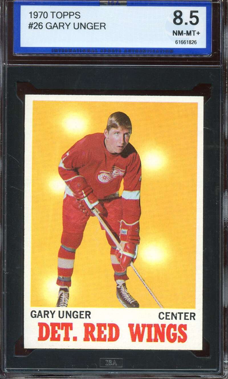 1970-71 TOPPS #26 GARRY UNGER ISA 8.5 RED WINGS *ADT4677 | eBay