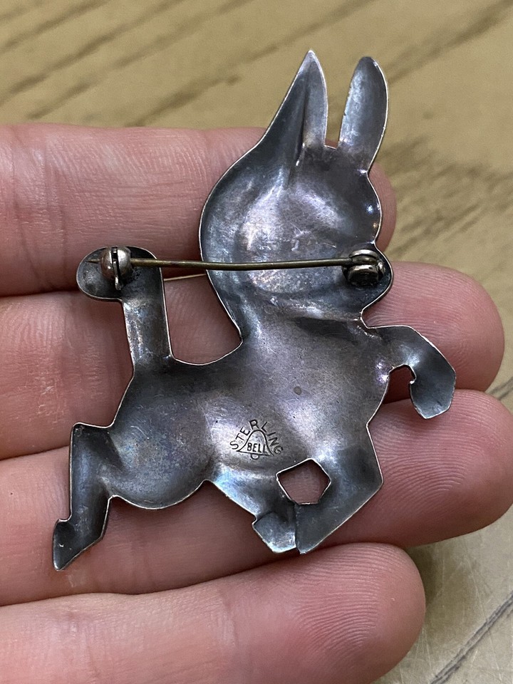 Bell Trading Post Sterling Silver Designer Signed Whimsical Donkey ...