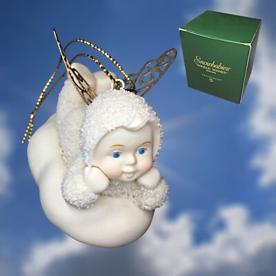 Snowbabies ‘Angelic Wishes’ Angel Ornament Figurine On Cloud ...