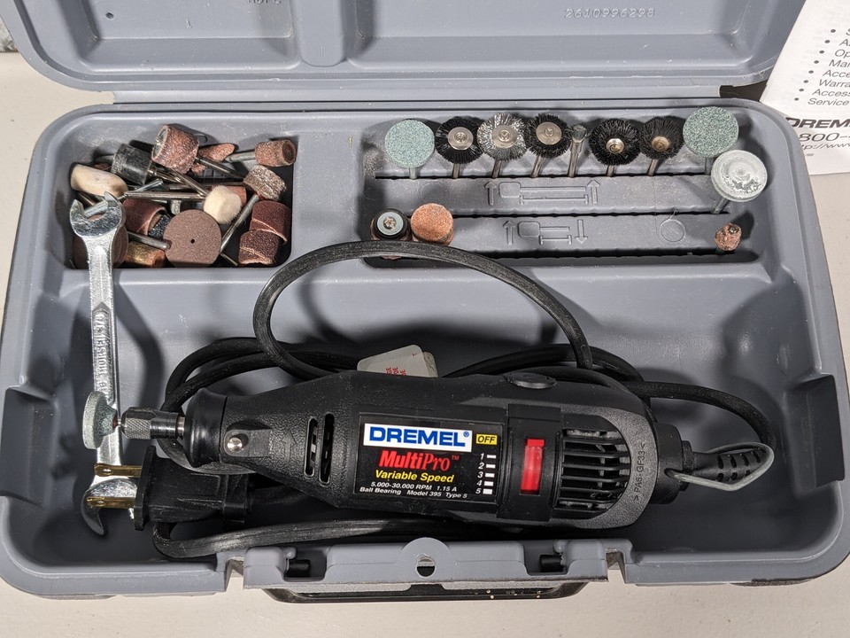Dremel Multipro Rotary Tool Model 395 Type 5 Variable Speed w/Case ...