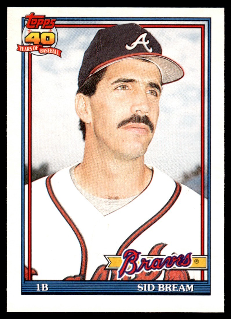 1991 Topps Traded Sid Bream Atlanta Braves #13T | eBay