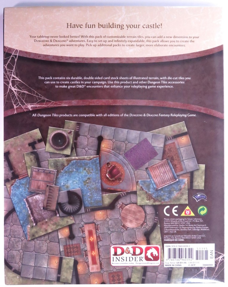 Dungeon Tiles: CASTLE GRIMSTEAD D&D Accessory DN6 Customizable Terrain ...