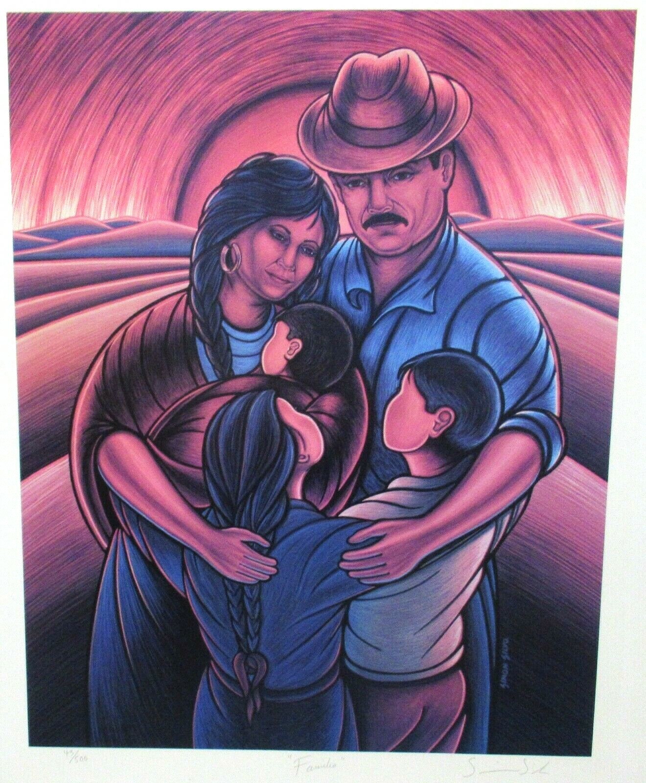 SIMON SILVA "FAMILIA" LIMITED EDITION HAND SIGNED IN PENCIL COLOR ...