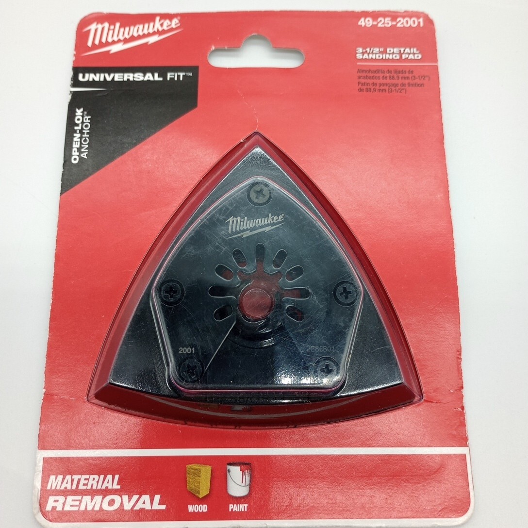 Milwaukee Tool 49-25-2001 3-1/2 In. Open-Lok Triangle Sanding Pad | eBay