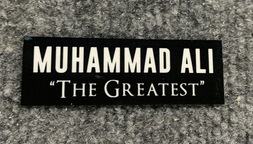 Muhammad Ali Name Plate 1x3 Perfect For Case Plaque | eBay