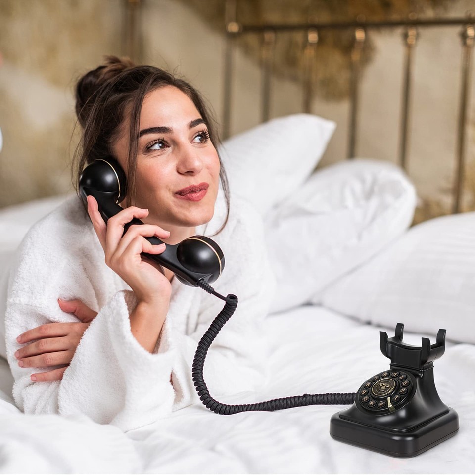 Retro Landline Telephone 1960's Vintage Corded Dial Classic Old Fashion ...