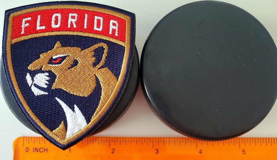 FLORIDA PANTHERS NHL NATIONAL HOCKEY LEAGUE LOGO EMBROIDERED IRON ON ...