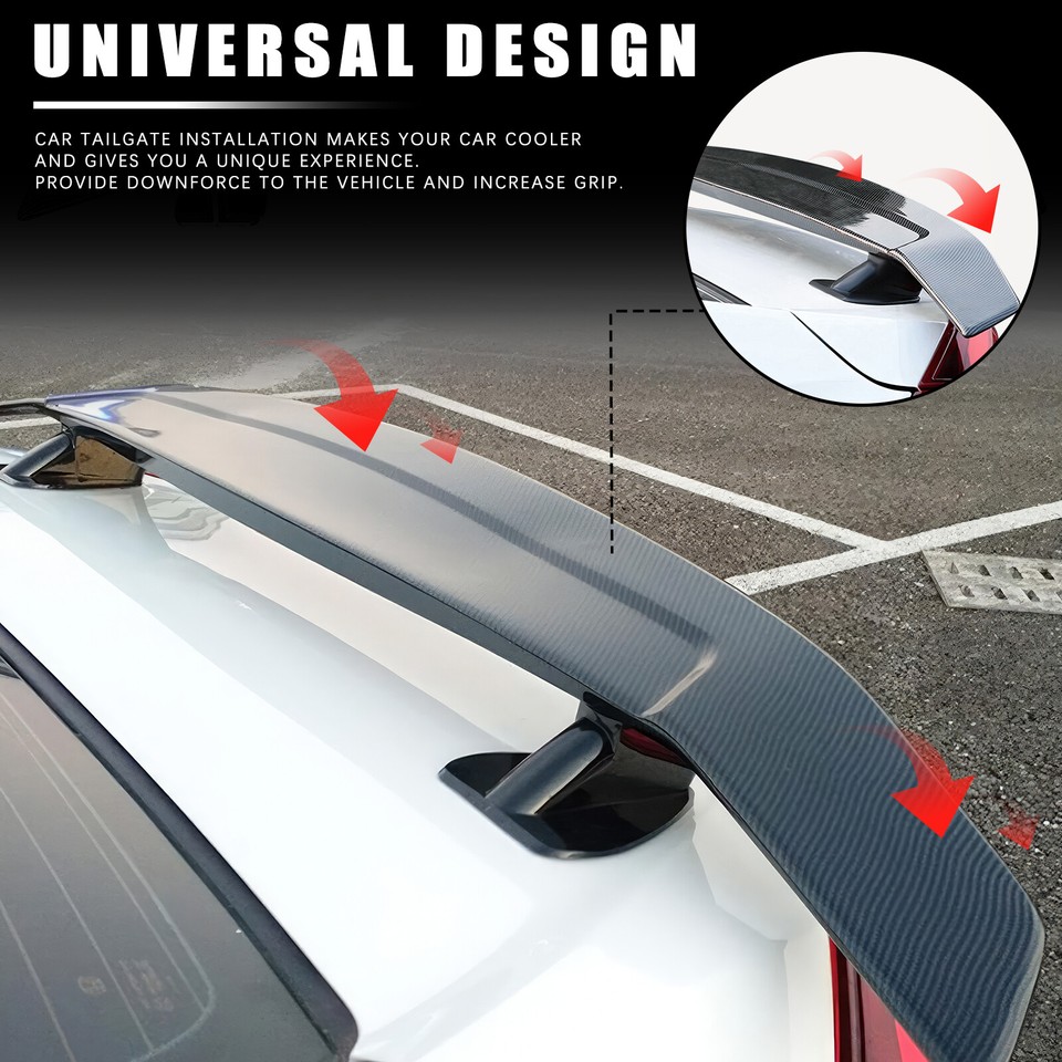 Adjustable 46” Rear Trunk Spoiler Wing Carbon Fiber For Chevrolet SSR ...