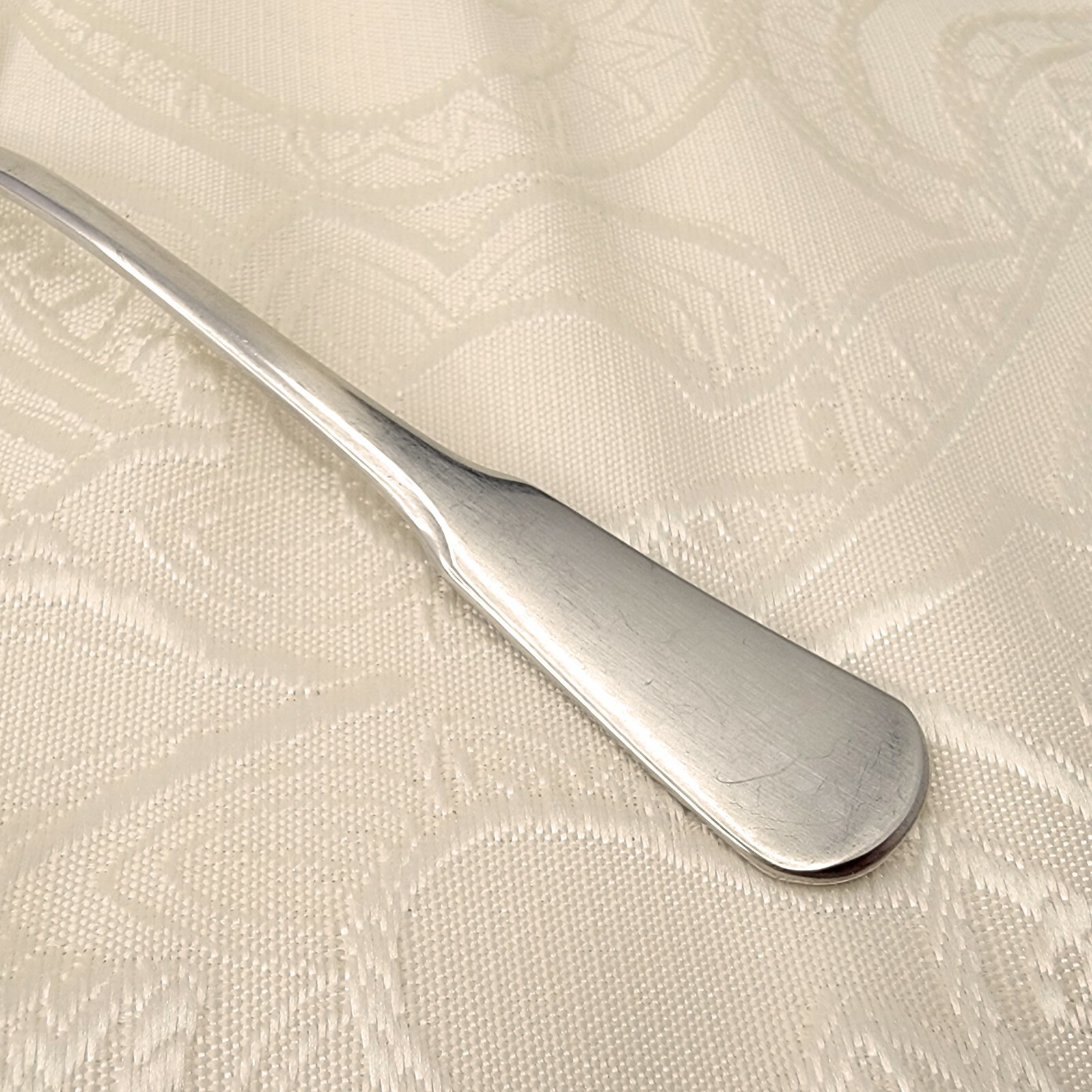 Oneida Colonial Boston Teaspoon SSS Stainless Steel Glossy Fiddle Oar ...