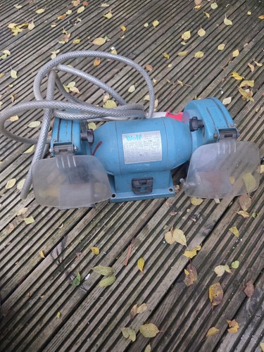 Wolf 6 Bench Grinder Type 8870 380w Heavy Duty Made In Denmark Working ...