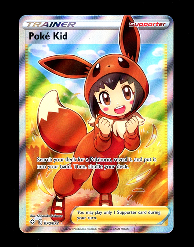 2021 Pokemon POKE KID Shining Fates FULL ART HOLO Ultra Rare Card 070/ ...
