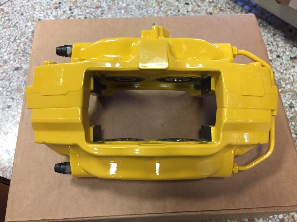 2009-2012 Cadillac CTS-V Brembo Yellow 4 Piston Rear Calipers w/pads ...