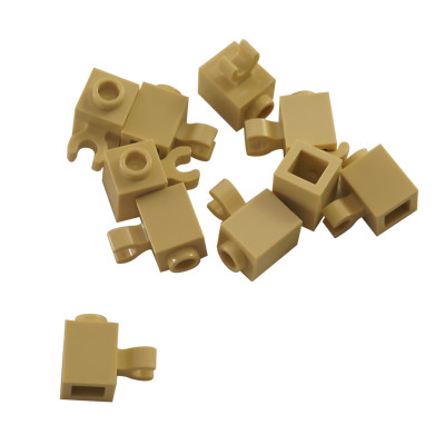 10 NEW LEGO Brick, Modified 1 x 1, Open O Clip (Vertical Grip) - Hollow ...