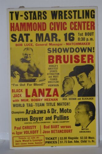 Wrestling Vintage Sports Posters for sale | eBay