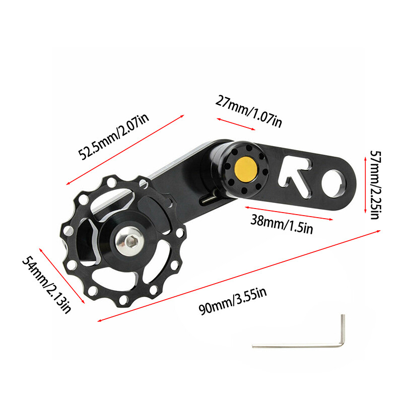 Bike Chain Tensioner Single Speed Chainring Converter Bicycle Seeker ...
