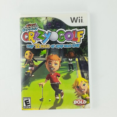 Nintendo Wii Mini Golf Video Game Kidz Sports Crazy Golf 2008 Tested ...