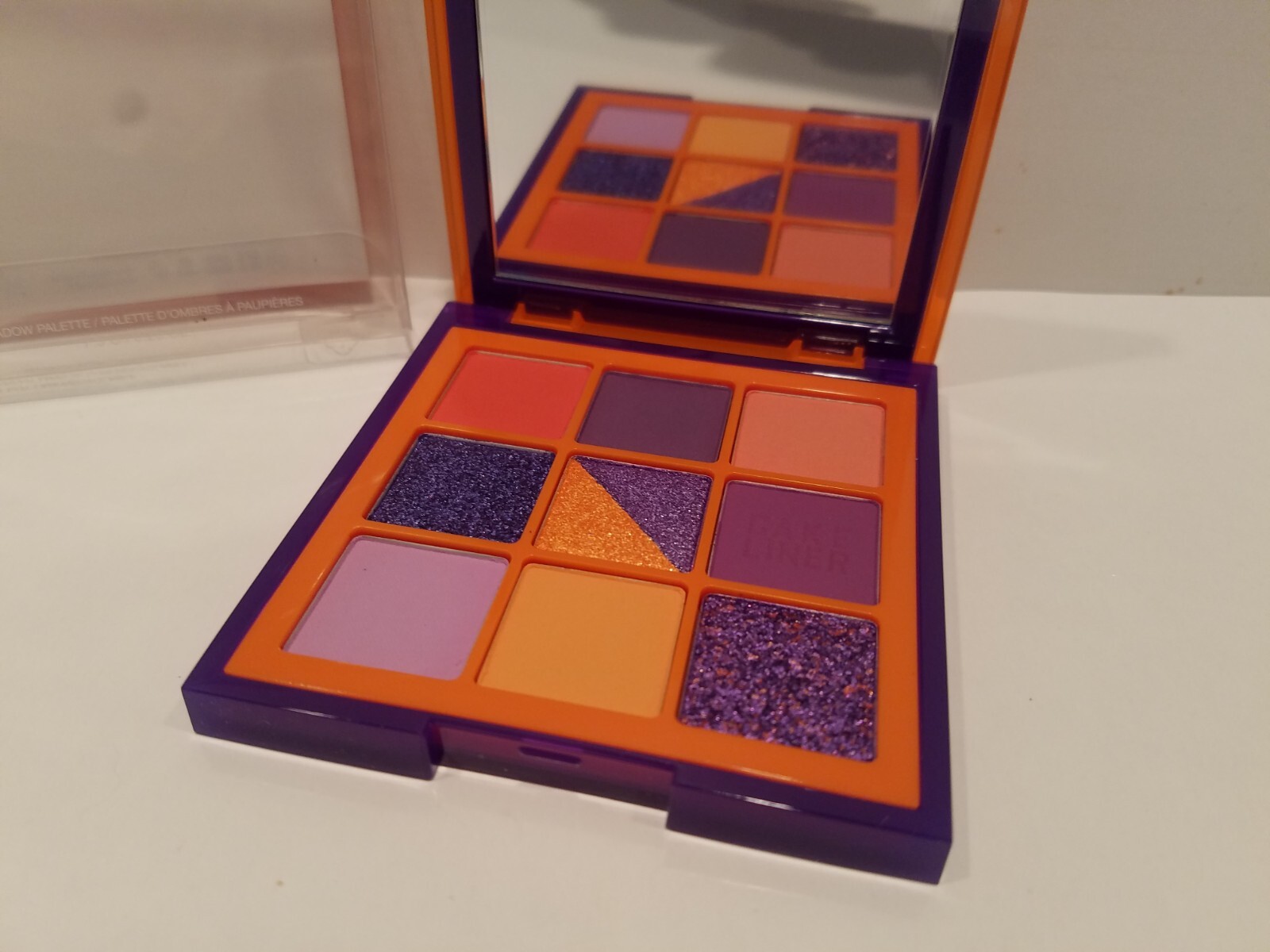 Huda Beauty- Color Block Eyeshadow Palette - Orange & Purple - 0.26 OZ ...