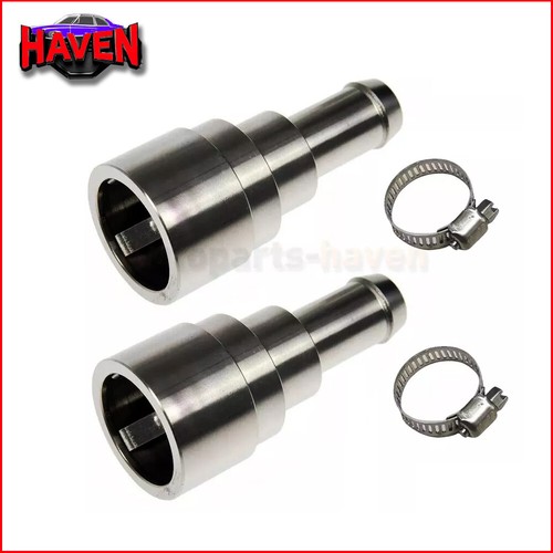 2pcs Heater Core Coolant Hose Connector Fitting For Chevrolet Silverado ...