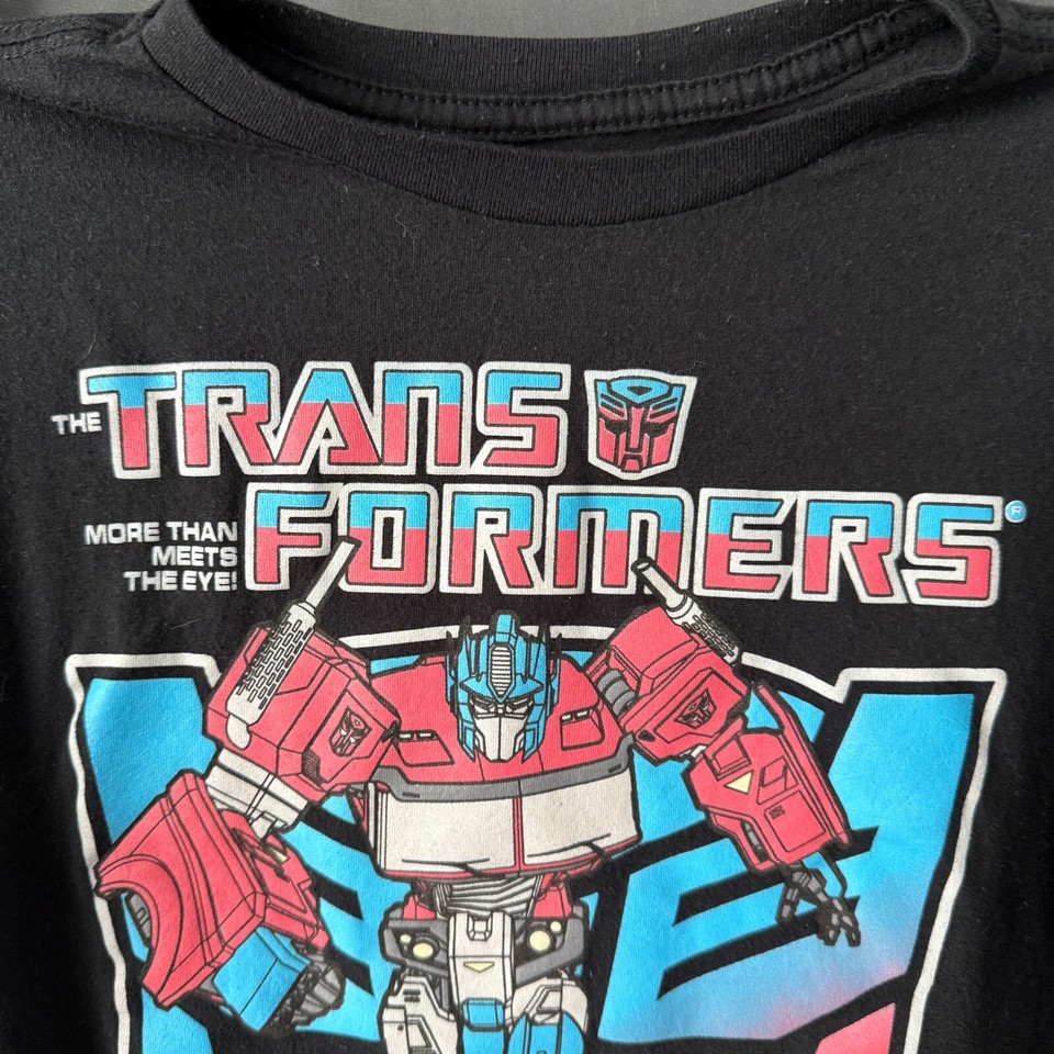 Transformers Optimus Prime T-Shirt Youth XL 14/16 Black “Prime Time ...