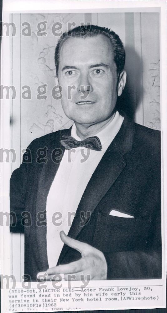 Movies Frank Lovejoy Actor Frank Lovejoy Actor