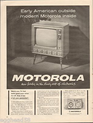1963 Motorola TV Television Original Vintage Print Ad | eBay